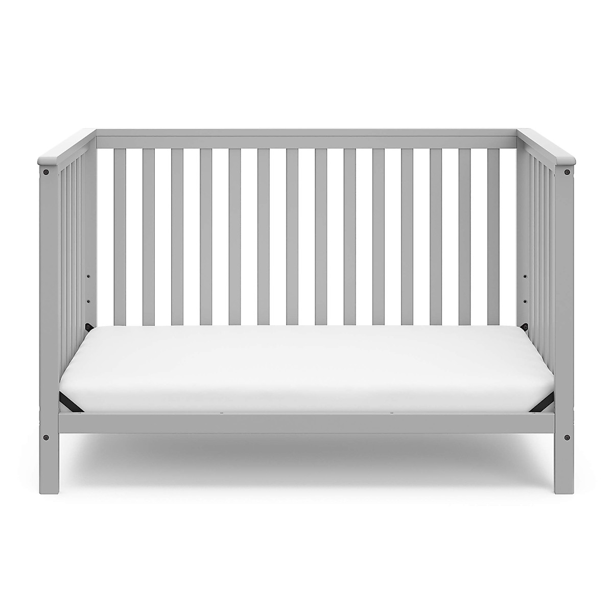 Storkcraft Hillcrest 4-in-1 Convertible Crib (Black) - Converts to Daybed, Toddler Bed, and Full-Size Bed, Fits Standard Full-Size Crib Mattress, Adjustable Mattress Support Base
