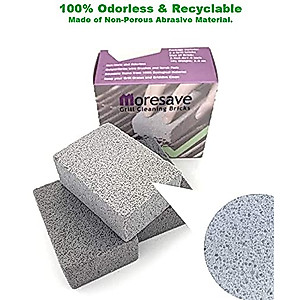 Safe Blackstone Griddle Scraper Cleaning Brick Block Kit - 3 Pack Ecological Clean Stone Magic Cleaner for Grill, Removing Stains BBQ,Pool,Racks,Baking Steel,Oven,Flat Top Cookers,Utensils,Toilet