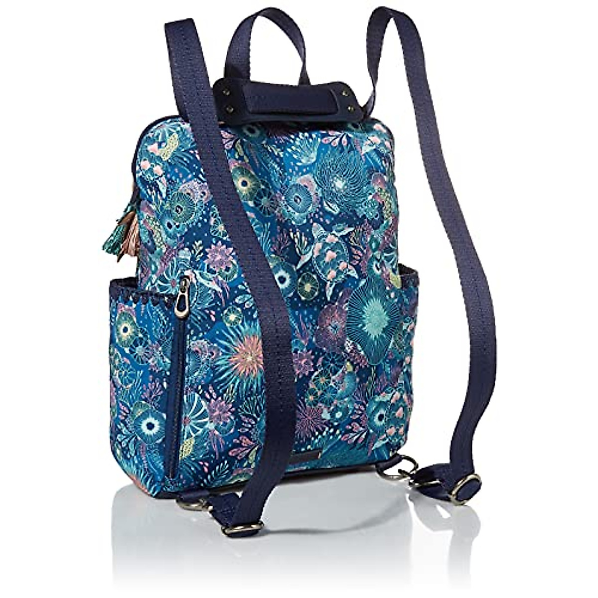 Sakroots womens Eco-twill Loyola Convertible Backpack, Royal Blue Seascape, One Size US