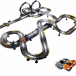 18.1M Electric Race Track Powered Slot Car Race Track Set Super Loop Speedway Slot Car for Boys Over 8 Years Old
