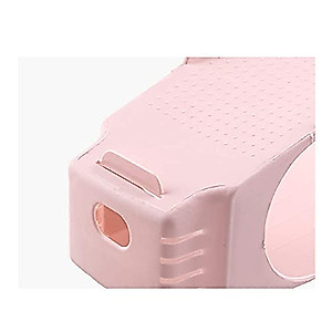 HTLLT Practical and Convenient Shoe Slots Organizer Adjustable Shoe Racks Space Saver Shoe Holder 10 Piece Set,Gray