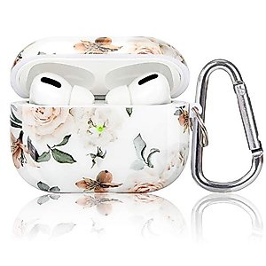 AirPods Pro 2nd Generation/1st Generation Case-KOREDA Cute Printed Design Hard Case for Airpods Pro 2, Shockproof Protective Cover for Airpods Pro Case (2022/2019) with Keychain for Girls Women Men