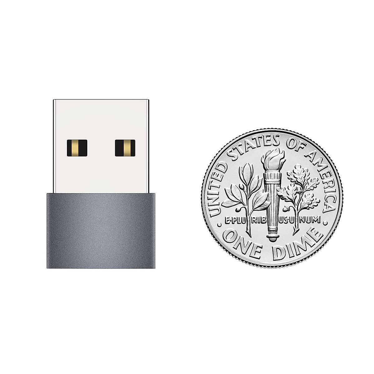 nonda USB C to USB Adapter (2 Pack), USB-C Female to USB Male, USB Type C Female to USB OTG Adapter for MacBook Pro 2015/2013, MacBook Air 2017/2015, Laptops, Wall Chargers, Power Banks