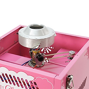 Funtime FT1000CCK-P Candy Cloud Cotton Candy Machine with Mobile Wheeled Cart, Pink
