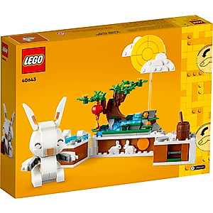 LEGO Jade Rabbit Building Toy Set, Fun Bunny Display Piece or Family Building Activity, Small Animal Toy for Boys and Girls, Great Gift for Kids Ages 8 and Up, 40643