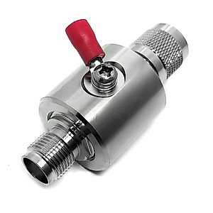 Lightning Procter TNC Male to Female DC-3GHZ Square 90V Gas Tube Discharge Surge Arrester