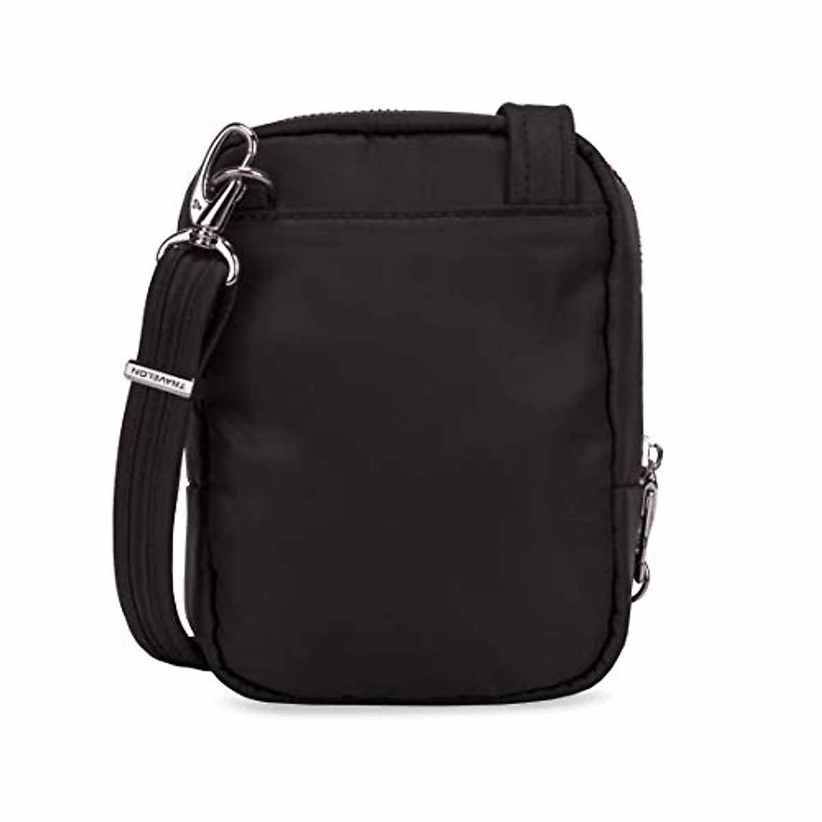 Travelon Women's Anti-Theft Tailored Crossbody Phone Pouch, Onyx, One Size