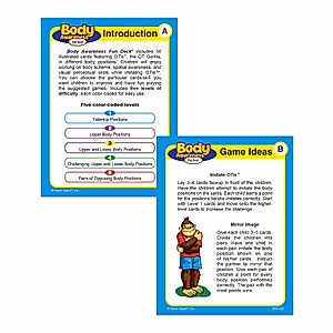 Super Duper Publications | Yoga Body Awareness and Exercise Fun Deck | Occupational Therapy Flash Cards | Gross Motor Movement Activity | Educational Learning Materials for Children