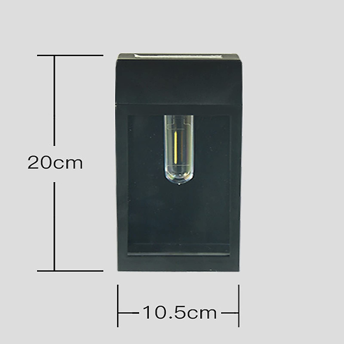 Lxcom Lighting Solar Wall Light Outdoor Solar Deck Lights Solar Powered LED Wall Light Lantern Waterproof Wall Sconce Decorative Solar Fence Lights for Home Garden Lawn, Warm White