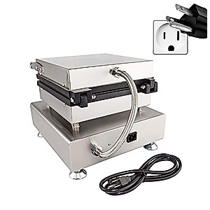 Commercial Nonstick 110v Electric 4pcs Square Waffle Baker Maker Machine