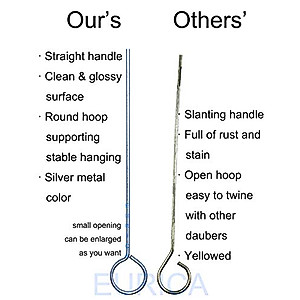 (50 Pack) Wool Daubers Leather Dye Leather Tool Wool Balls Brush Leathercraft Tools and Supplies Leather Crafting Tools Leather Craft Sponge Daubers with Metal Handle for DIY