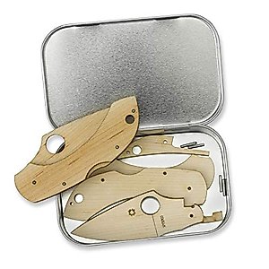 Spyderco - Wooden C28 Dragonfly Knife Kit with Step-by-Step Instructions - For Ages 7 and Up - WDKIT1