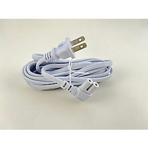 OMNIHIL [UL Listed] Extra Long White 10FT L-Shaped C7 Power Cord Replacement for EPSON Expression Home XP-424