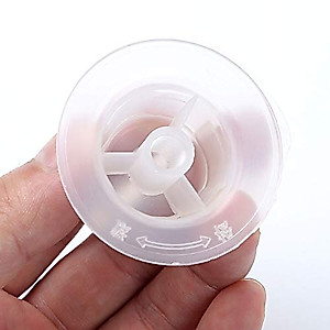 TiaoBug 14 Inch Plastic Fan Blade 5 Leaves with Nut Cover Stand/Table Cooling Fanner Blade Replacement Accessories Grey One Size