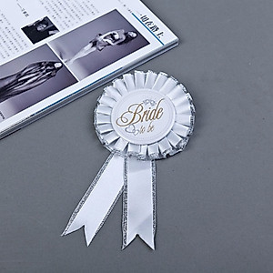 4 Pieces Groom and Bride to Be Sash Bride to Be and Groom to Be Badge for Bachelorette Party Supplies Bridal Shower Decorations