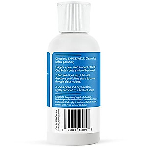 Club Doctor Golf Club Polish - Cleaner, Scratch Remover, and Rust Remover for Irons, Drivers, Putters, and Woods - Removes Scuffs and Skymarks - Made in USA - Golf Club Polishing and Cleaning Kit