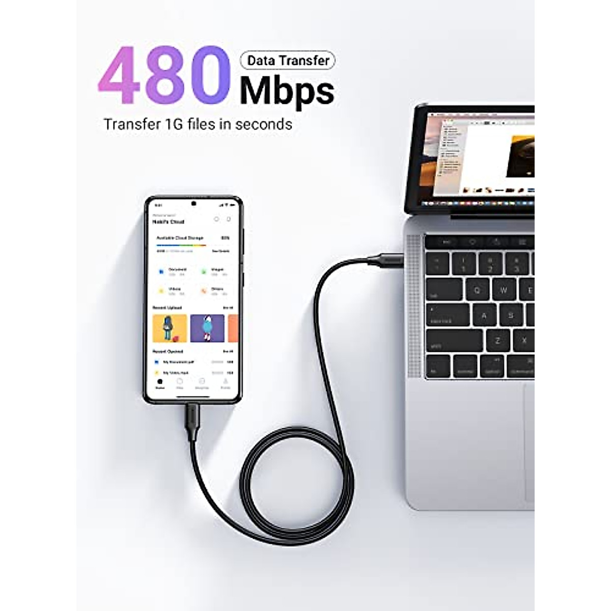 UGREEN 100W USB C Cable 3-Pack 5A Fast Charging Compatible with MacBook Pro 2022, iPad Pro 2022, iPad Air 5, Galaxy S23/S22 Ultra, Pixel, PS5, Switch, etc. 6.6FT