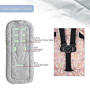 SONARIN Baby Stroller Seat Liner,100% Cotton Universal Seat Cushion Pad for Pushchair,Pram,Stroller,Buggy and Car Seat,Infant Cushion Pad(Elephant)
