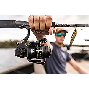 Ugly Stik Ugly Tuff Spinning Spinning Reel, Size 30, 5 Stainless Steel Ball Bearing System, Oil Felt Front Drag Drag, Max of 18lb | 8.1kg, Black