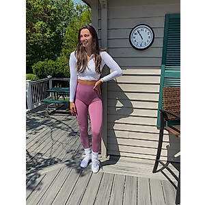 Sunzel Scrunch Butt Lifting Leggings Women High Waisted Seamless Workout Leggings Gym Tights Tummy Control Yoga Pants Bordeaux