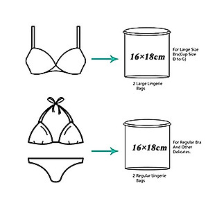 Machine 6PC Aid Underwear Bag Laundry Mesh Washing Socks Lingerie Bra Bathroom Products Bathroom Accessories (Multicolor, One Size)