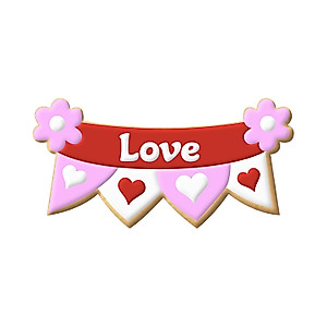 Foose Cookie Cutters Four Flag Banner 4 in Cookie Cutter Baby, Wedding,Made in USA