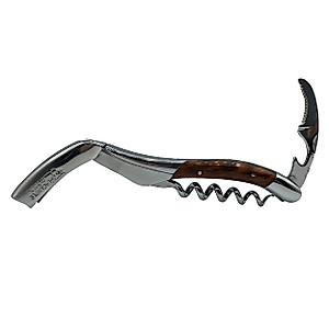 Laguiole En Aubrac Sommelier Waiter's Corkscrew, Amourette Handle, Wine Opener With Foil Cutter & Bottle Opener, Polished Bolster