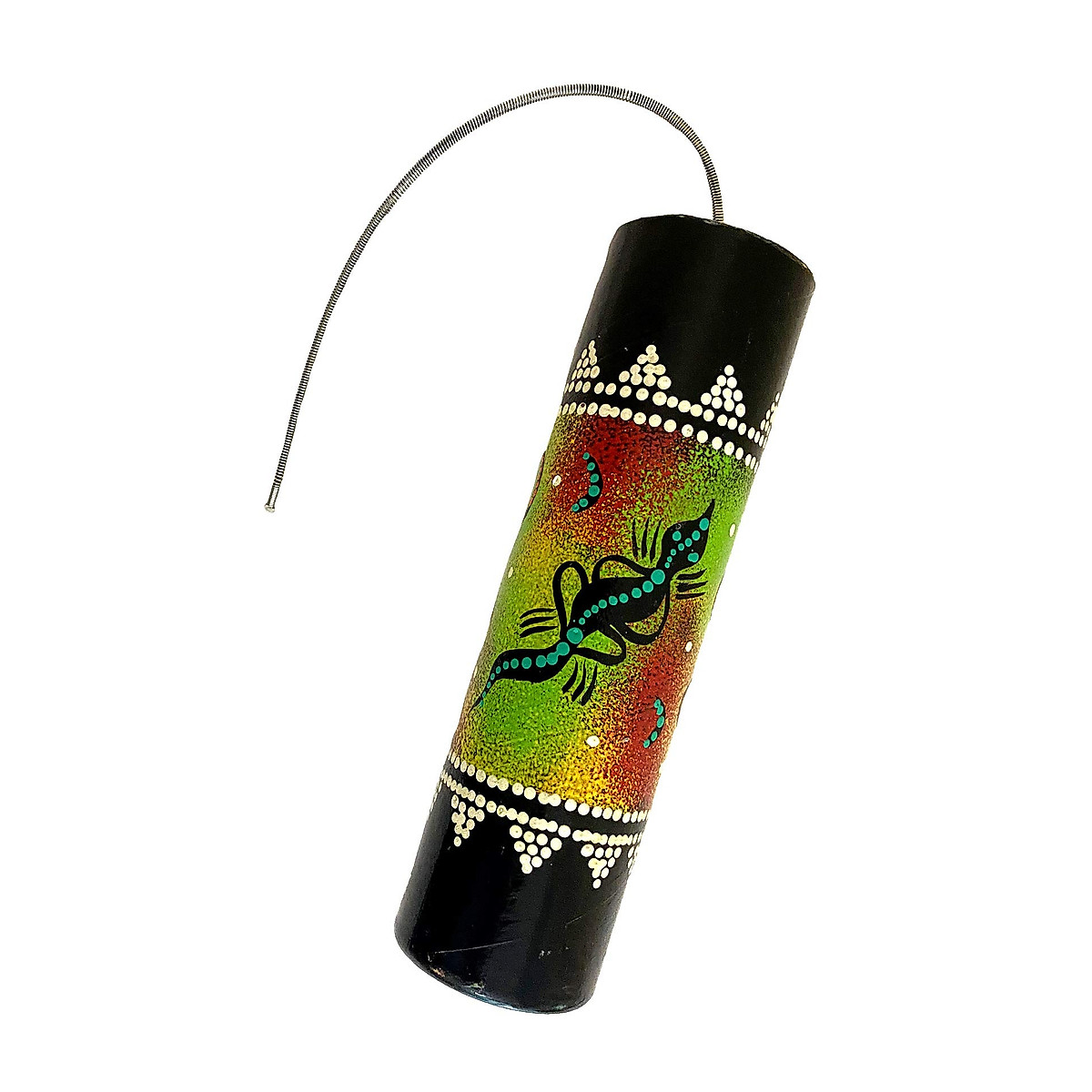Jive Thunder Spring Drum Shaker Percussion Instrument Hand Painted Large Size