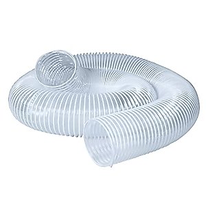 POWERTEC 70239 6" x 5' PVC Dust Collection Hose for Dust Collector for Woodworking and Shop Vacuum, 6 Inch Dust Collector Hose for Dust Collection Fittings