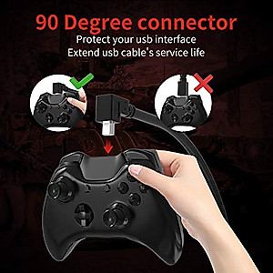 90 Degree Angled USB 2.0 A to Mini B USB 5 Pin Cable 10FT/3M, BolAAzul Right Angle Mini USB Data Sync&Charger Cable USB PC Charger Charging Cable Cord for TI-84 Plus CE Graphing Calculator MP3/MP4/GPS