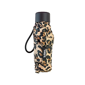 TOTES MICRO MINI PURSE MANUAL UMBRELLA-MANY STYLES (Leopard)