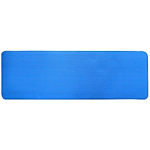 Signature Fitness All Purpose 1/2-Inch Extra Thick High Density Anti-Tear Exercise Yoga Mat with Carrying Strap, Blue