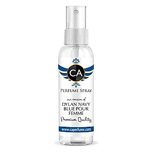 CA Perfume Impression of Dylan Navy Blue Pour Femme For Women Replica Version Fragrance Dupes Concentrated Long Lasting Eau de Parfum Spray Refillable Atomizer Bottle2 Fl Oz/60ml-X1