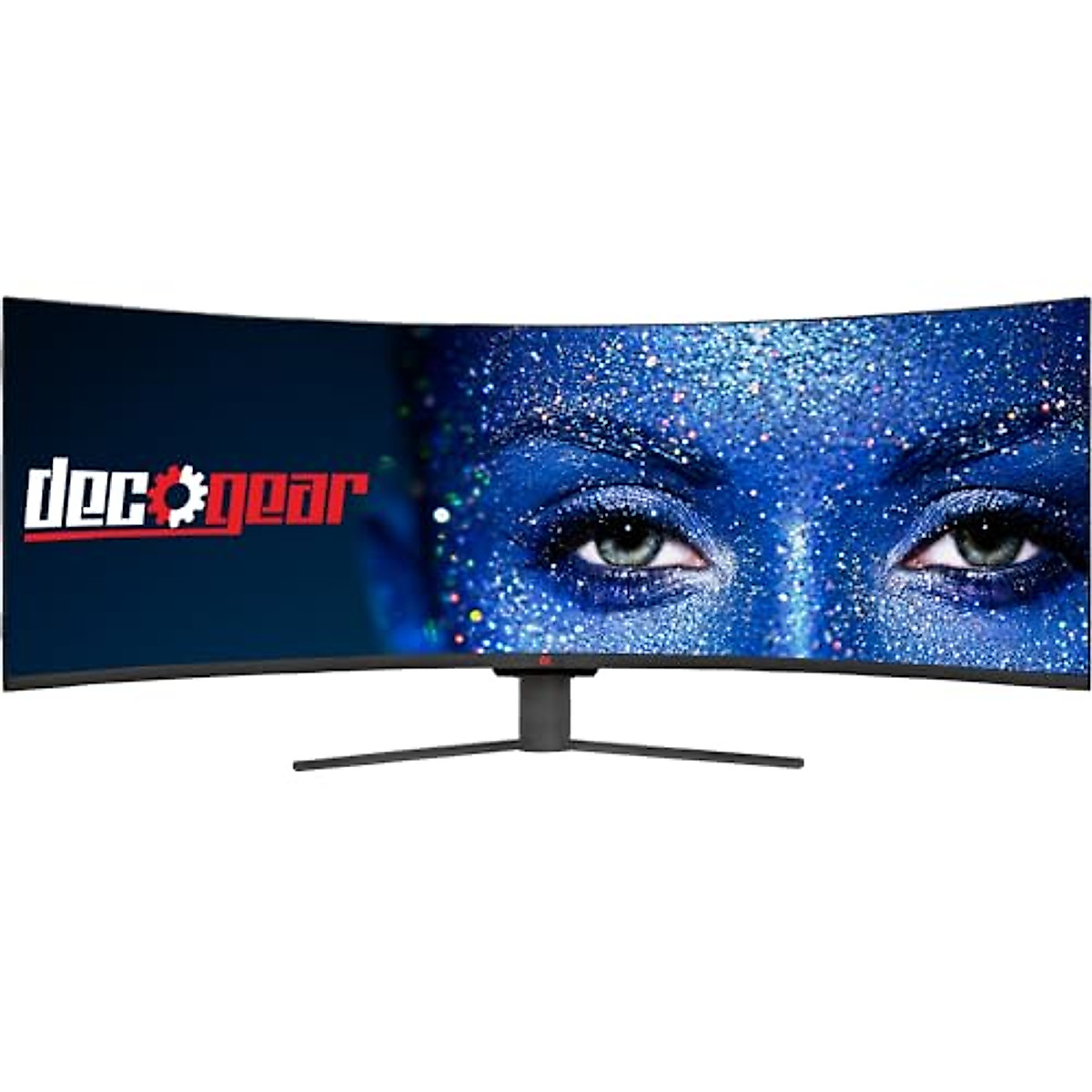 Deco Gear 49" Curved Ultrawide E-LED Gaming Monitor, 32:9 Aspect Ratio, Immersive 3840x1080 Resolution, 144Hz Refresh Rate, 3000:1 Contrast Ratio (DGVIEW490)