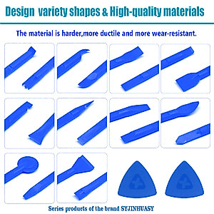 SYJINHUASY 12 Pieces Carbon Fiber Plastic Scraper Scratch Free Plastic Scraper Multi-Purpose Scraper Non-Scratch Pen-Shaped Cleaning Tool Easy for Cleaning Small and Narrow Space