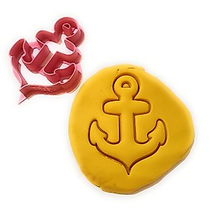 T3D Cookie Cutters Anchor Cookie Cutter, Suitable for Cakes Biscuit and Fondant Cookie Mold for Homemade Treats