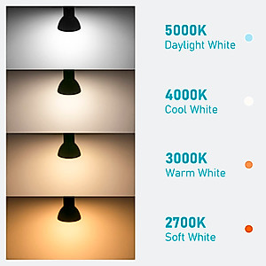 Maelsrlg E17 Intermediate Base LED Bulb, 6W (60 Watt Equivalent) G14 Globe Ceiling Fan Light Bulbs, Daylight White 5000K, 600 Lumens, Non-Dimmable, Pack of 6