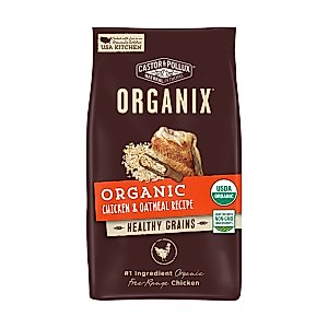 Castor & Pollux ORGANIX Organic Dog Food, Chicken and Oatmeal Recipe Dry Dog Food - 18 lb. Bag