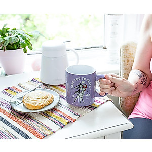 The Nightmare Before Christmas "Love You To Death" Jack and Sally Ceramic Coffee Mug, Oversized Large Cup | Novelty Drinkware For Tabletop | Official Disney Kitchen Accessories | Holds 20 Ounces