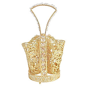 Cabilock Golden Kitchen Utensil Holder Vintage Cutlery Utensil Storage Organizer Utensil Storage Organizer Silverware Holder Decor