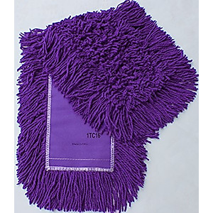 Ultimate Dust Mop Kit: Industrial-Grade Performance, Heavy-Duty Frame, Telescopic Handle - Purple 48 Inch