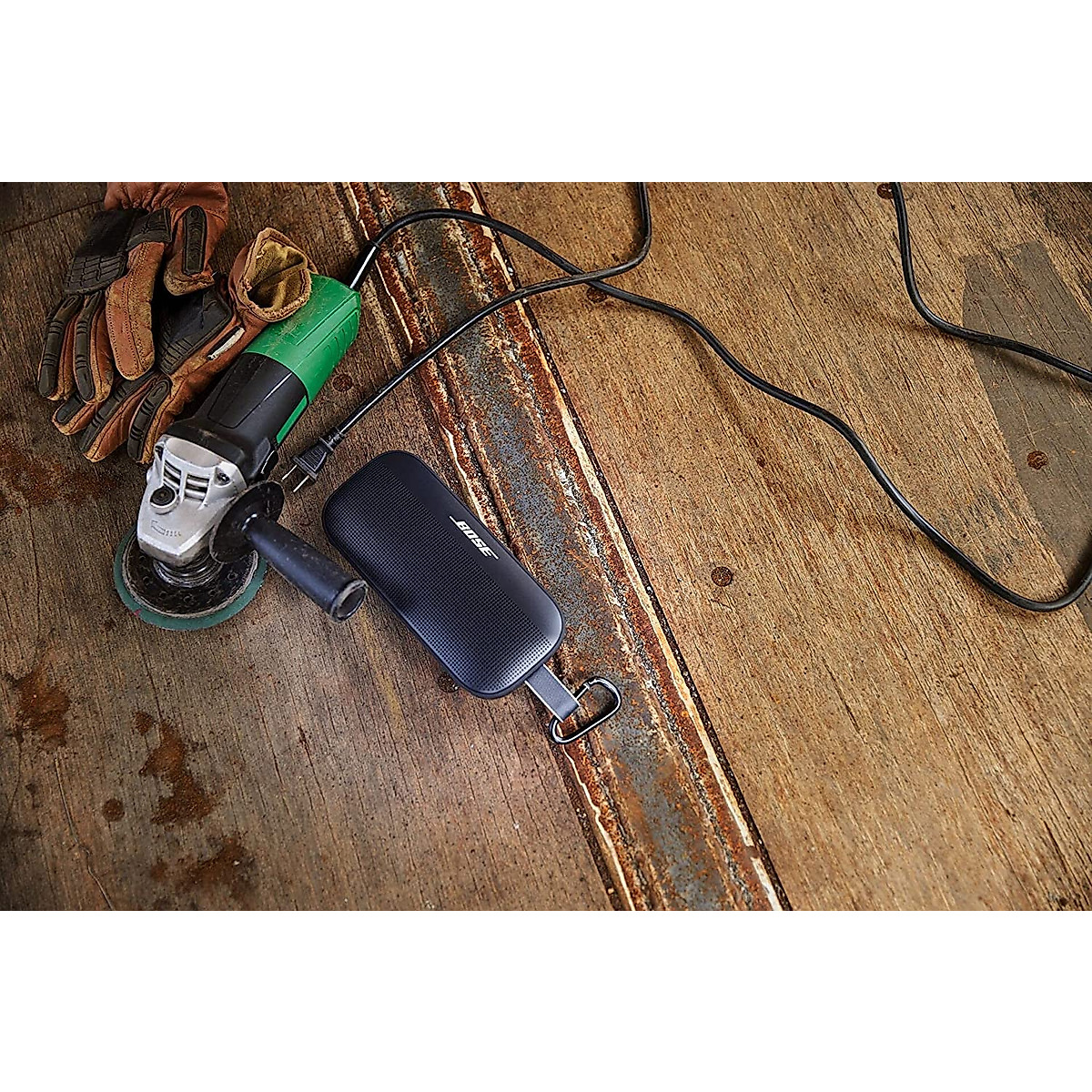 Bose SoundLink Flex Bluetooth Portable Speaker, Wireless Waterproof Speaker for Outdoor Travel - Black (Renewed)