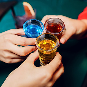 Karenhi 24 Pcs Thank You for Being Awesome Shot Glasses 1.2 Ounce Acrylic Shots Glass for Adults Thank You Gifts Inspirational Encouragement Christmas Gift for Teacher Employee Women Friends