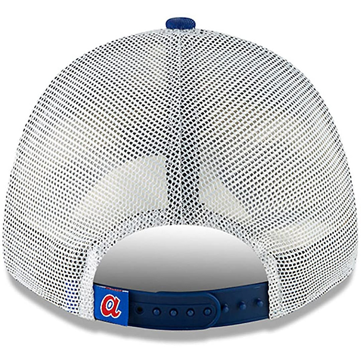 New Era Atlanta Braves Cooperstown Trucker 9Forty Adjustable Hat Blue