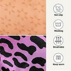 Coikll Leopard Pet Bed Pad Soft Dog Bed Mat with Anti-Slip Bottom, Machine Washable Crate Pad Mattress for Dog Sleeping- 24 * 18inches