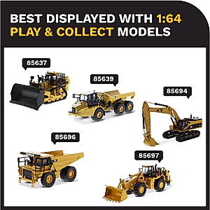 1:64 Caterpillar 385C L Hydraulic Excavator - Construction Metal Series by Diecast Masters - 85694 - Play & Collect - Functioning Boom, Arm, and Bucket - Made of Diecast Metal with Some Plastic Parts