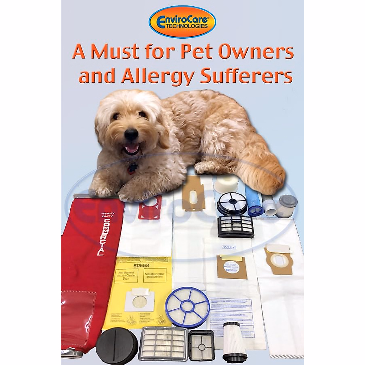 EnviroCare Replacement HEPA Vacuum Cleaner Filters Designed To Fit Riccar: RF15, 1500P, 1500M, 1800S and Simplicity: S24, S20, S18 2 Filters