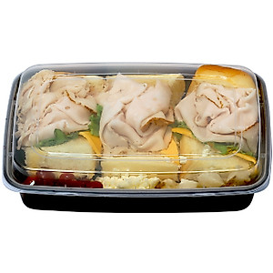 16 Pack - SimpleHouseware 1 Compartment Food Grade Meal Prep Storage Container Boxes, 28 Ounces