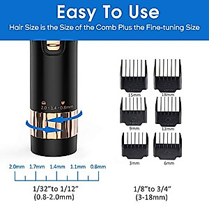 WARMLIFE Hair Clippers for Men, Professional Barber Clippers for Hair Cutting, Upgrade Cordless Hair Trimmer for Men with Apron, Scissors, Combs and Portable Case, X5-New, 18 Piece Set