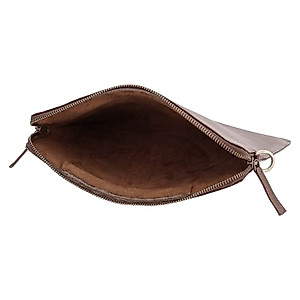 Leather IPad Pro 12.9 Case IPad Cover - Apple IPad 8th Generation Case - IPad Sleeve - IPad Case 13 Inch Leather Laptop Bag - Surface Pro 7 Case Galaxy Tab S7+ - Jacobean - ELIZO